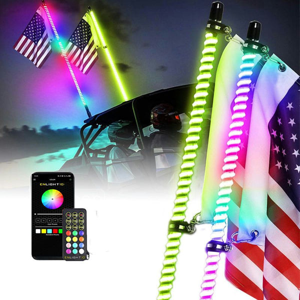 RaceSport RSCW410 Offroad LED Whip Light for ATVs, UTVs & Trucks ...